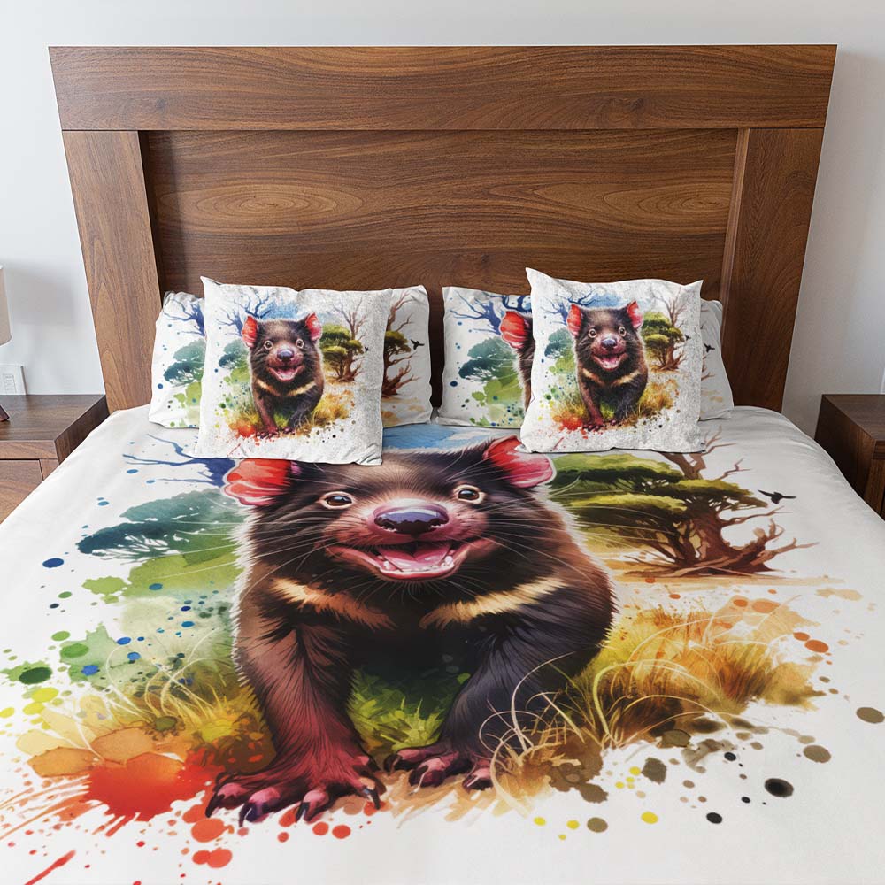 Tasmanian Devil Quilt Cover Set – Little Squiffy