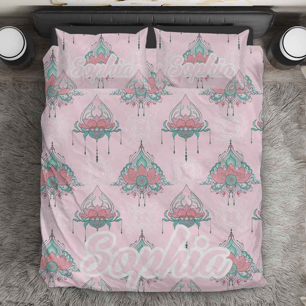 Boho Lotus Personalised Doona Cover Set Australia – Little Squiffy