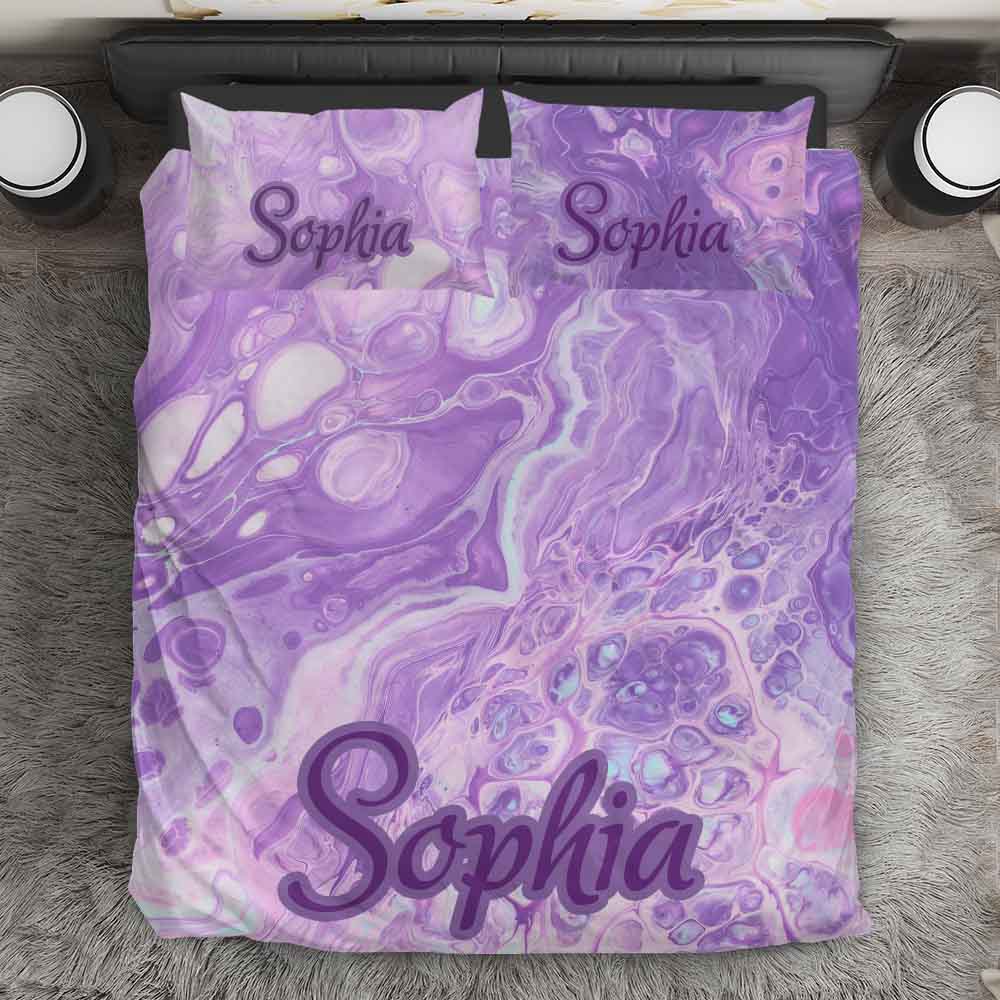 Bubblegum Marble Personalised Doona Cover Set Australia – Little Squiffy