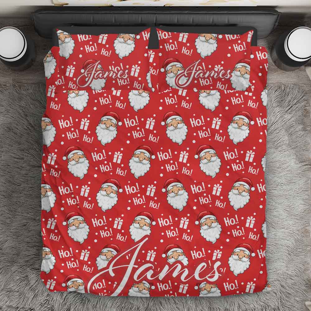 HoHo Santa Personalised Doona Cover Set Australia – Little Squiffy