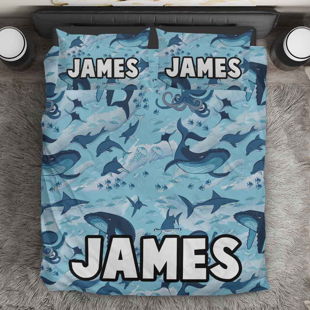 Marine Wonderland Personalised Doona Cover Set Australia – Little Squiffy