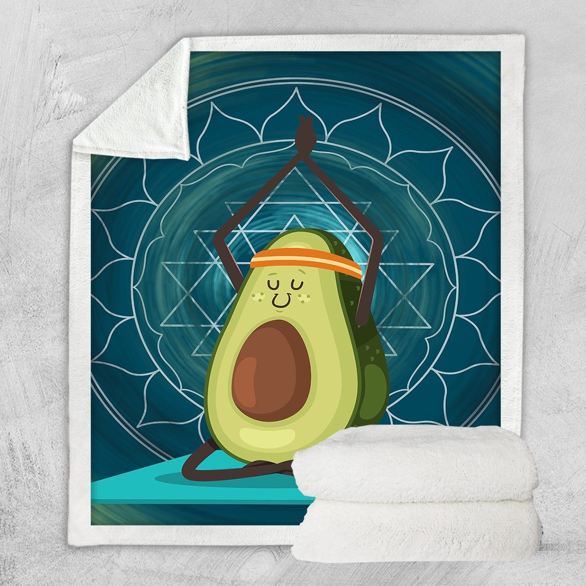 Avocado Yoga Premium Plush Sherpa Blanket Australia Afterpay – Little ...