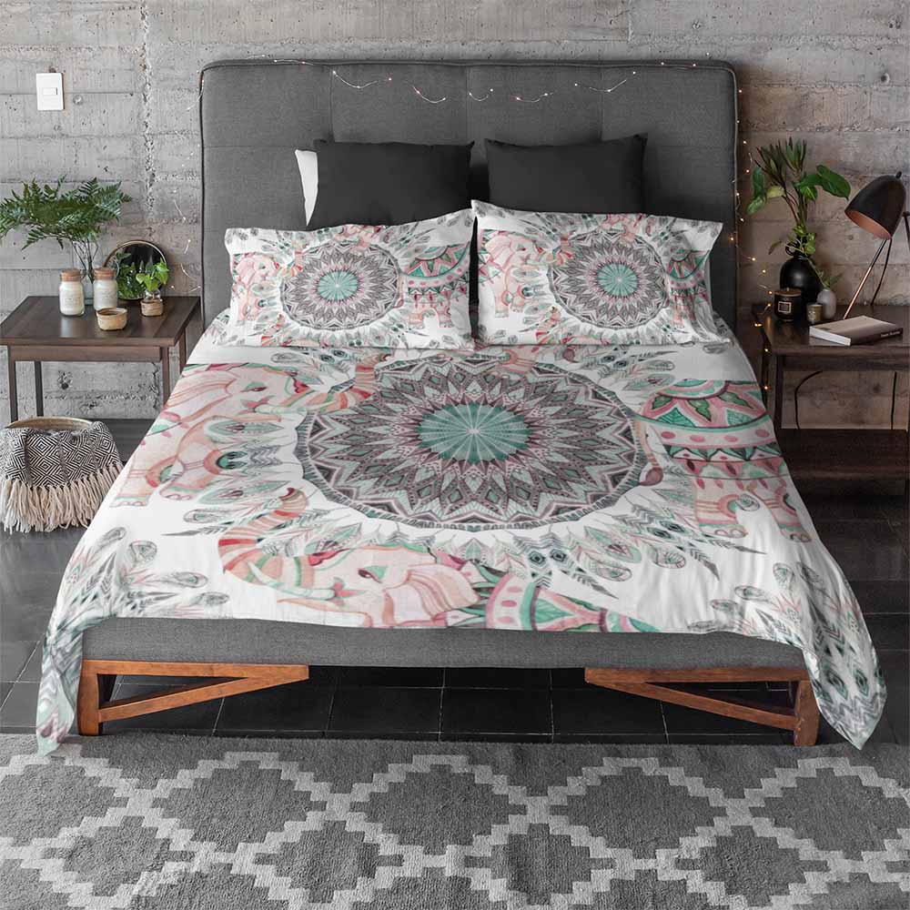 Boho Chic Mandala Quilt Cover Set – Little Squiffy
