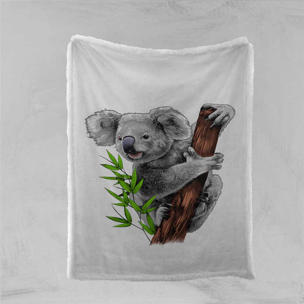 Bush Koala Premium Plush Sherpa Blanket Australia Afterpay – Little Squiffy