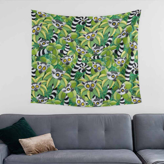Cute Lemur Wall Hanging Tapestry Australia – Little Squiffy