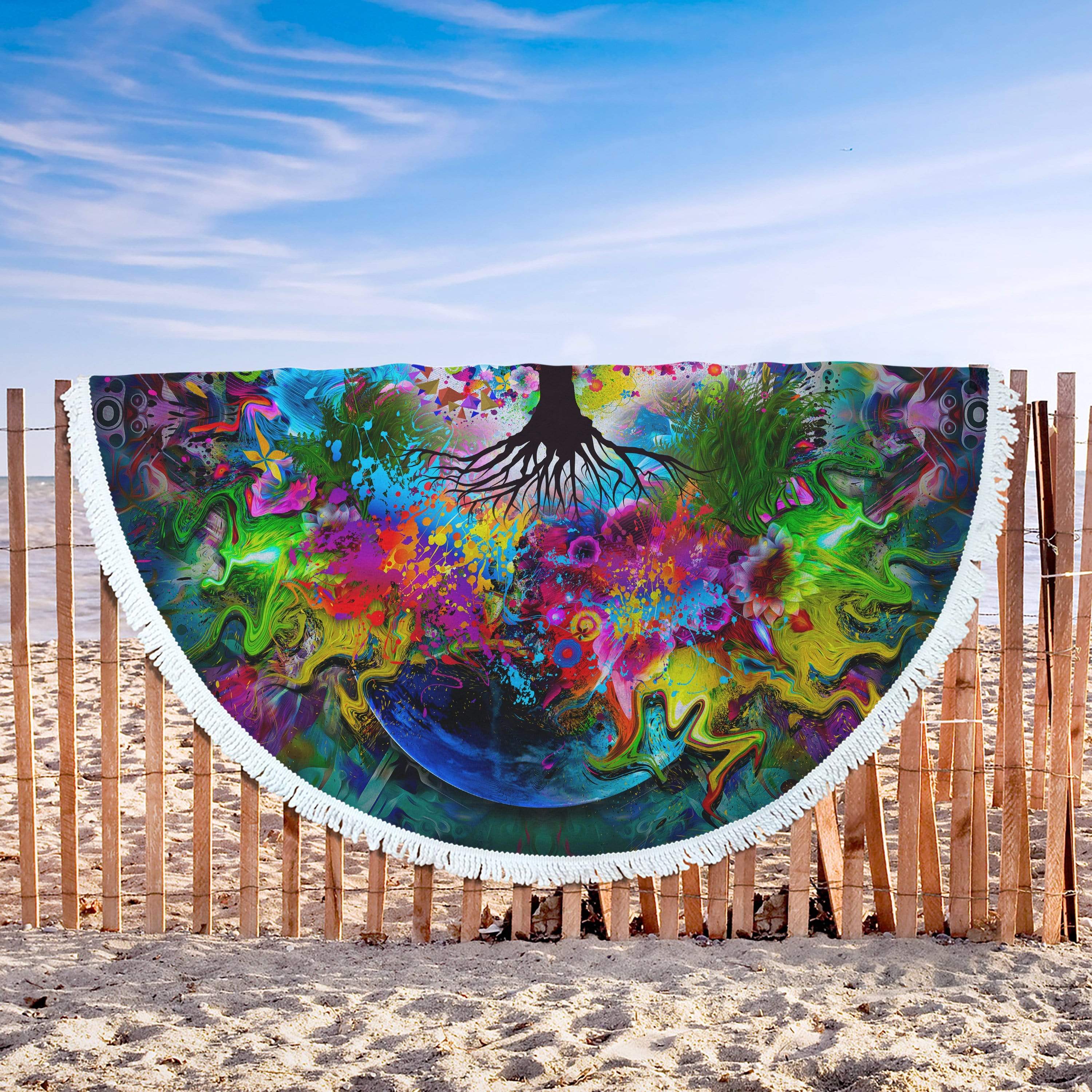 Tree Of Life Lightweight Beach Towel – Little Squiffy